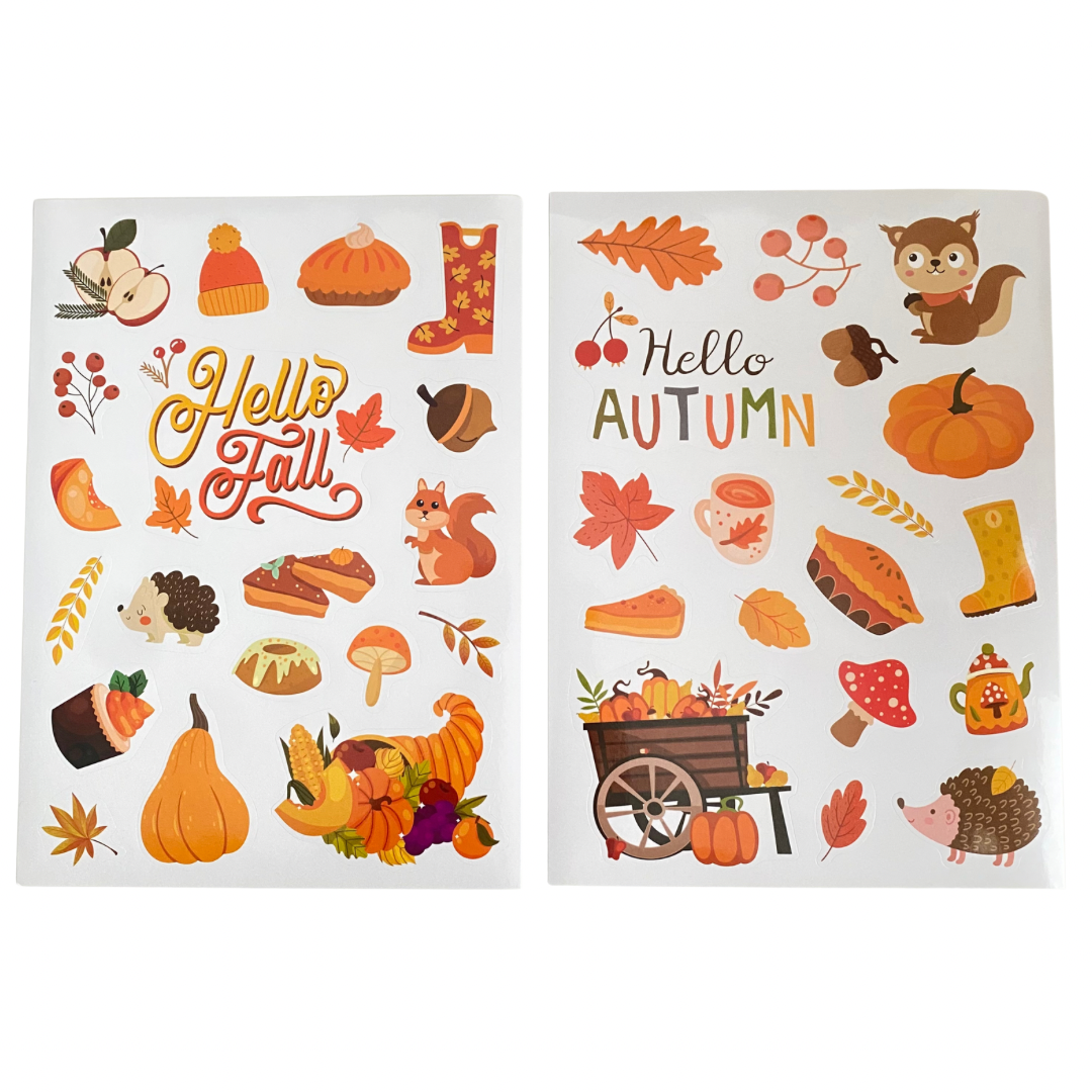 Fall/Autumn Sticker Sheets – Kawaii Desuk
